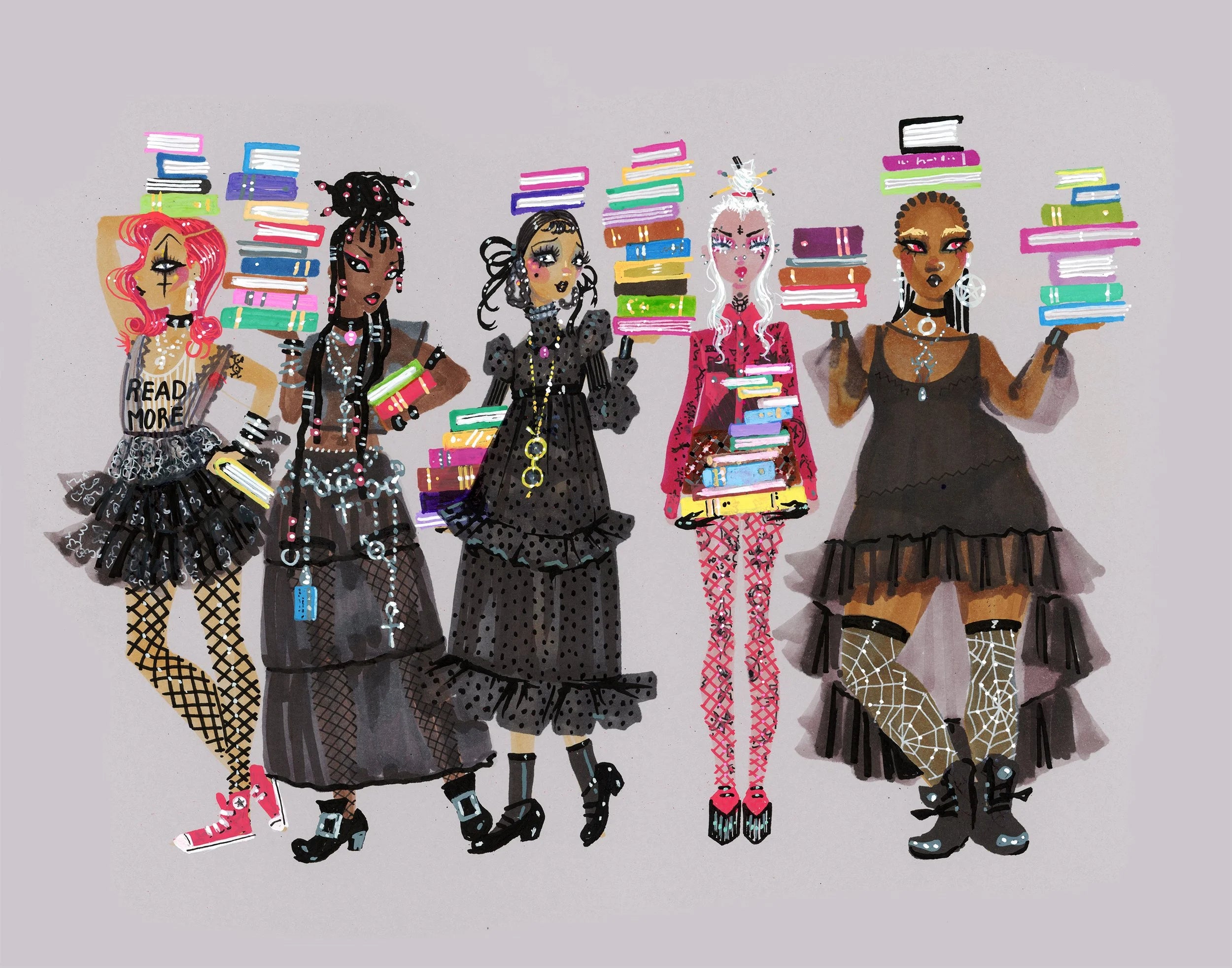 "Gothic Librarians 2025" Art Print – Pidgin Doll